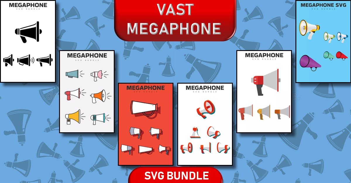 Vast Megaphone SVG Bundle – MasterBundles