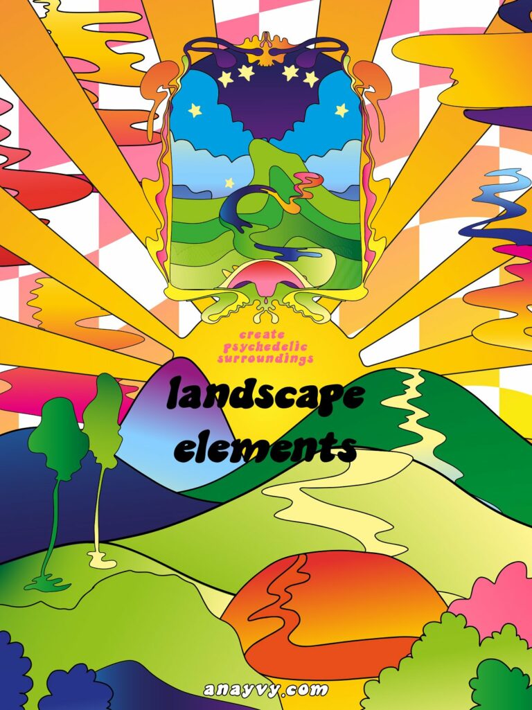 Psychedelic 70s Flower Hippie – MasterBundles