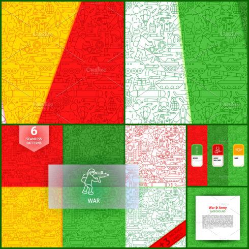 War Line Tile Patterns – MasterBundles