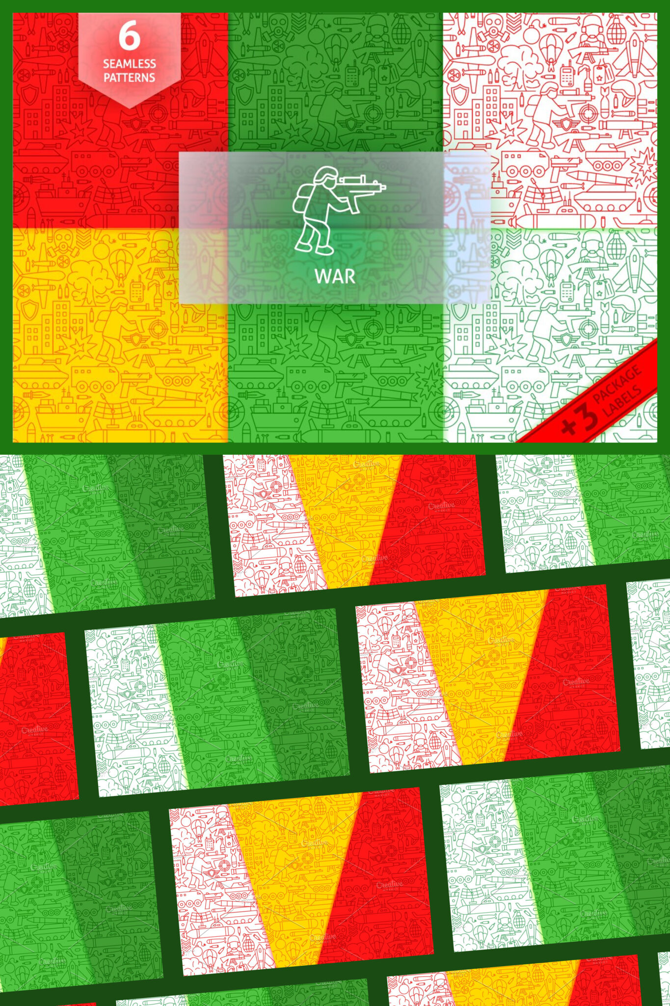 War Line Tile Patterns – MasterBundles