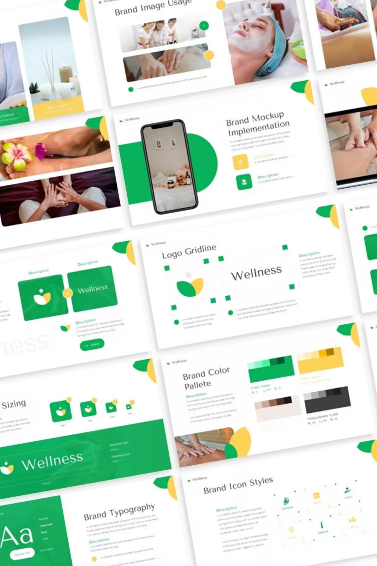 Wellness - Brandbook Powerpoint Template – MasterBundles