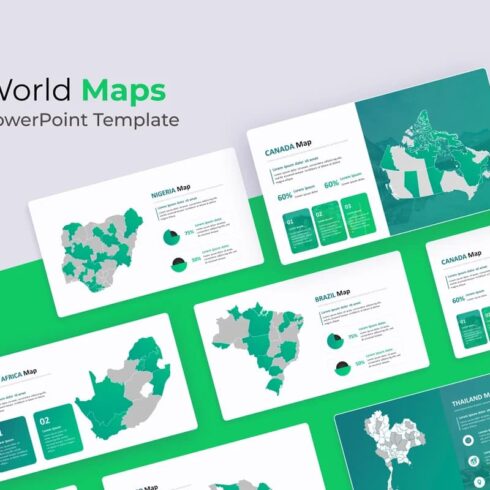 World Map PowerPoint Template | Master Bundles