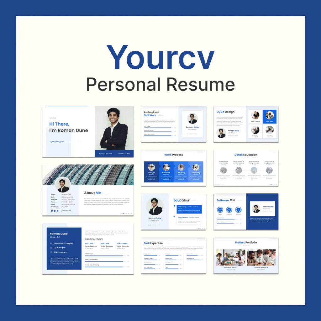Yourcv - Personal Resume PowerPoint Templates – MasterBundles