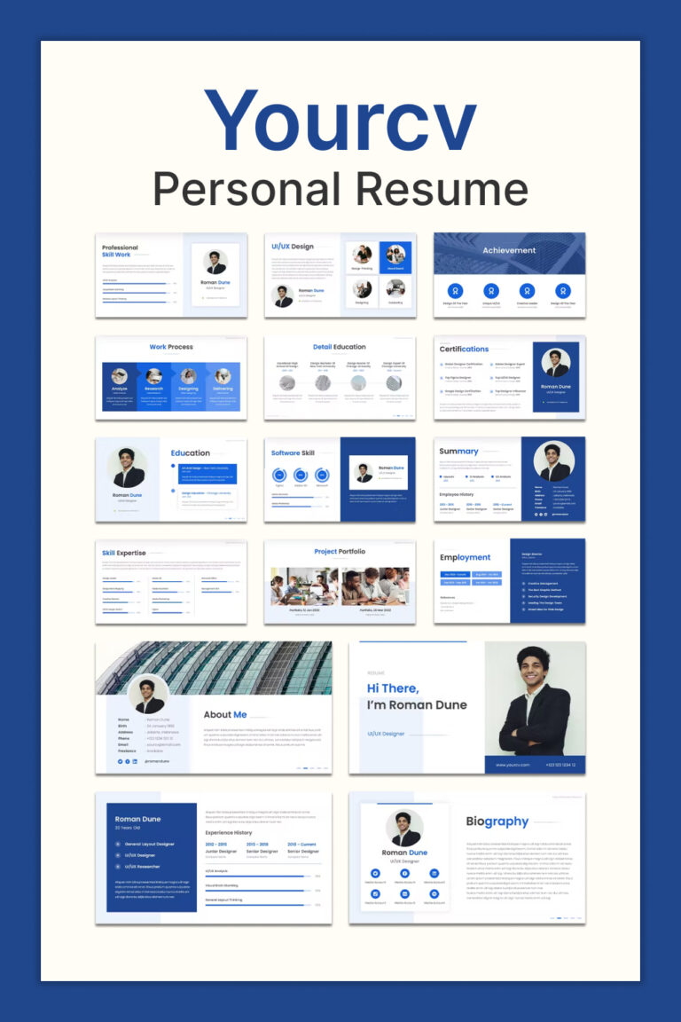 Yourcv - Personal Resume PowerPoint Templates – MasterBundles