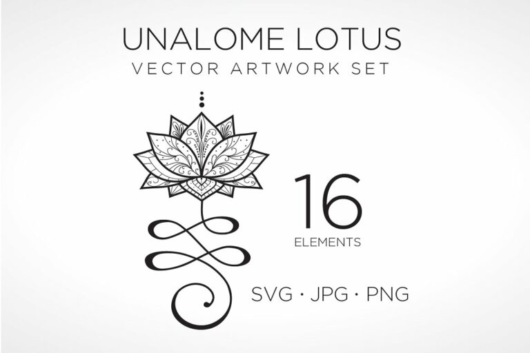 16 Unalome And Lotus Flower – MasterBundles