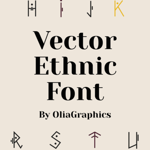 Vector Ethnic Font | MasterBundles