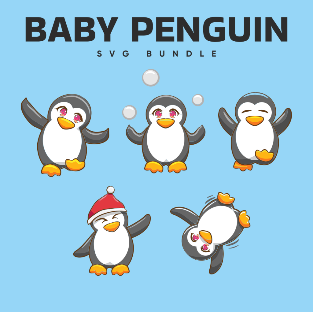6 Baby Penguin SVG Designs – MasterBundles