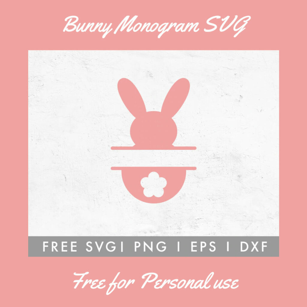 FREE Bunny Monogram SVG – MasterBundles