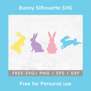 FREE Bunny Silhouette SVG - MasterBundles