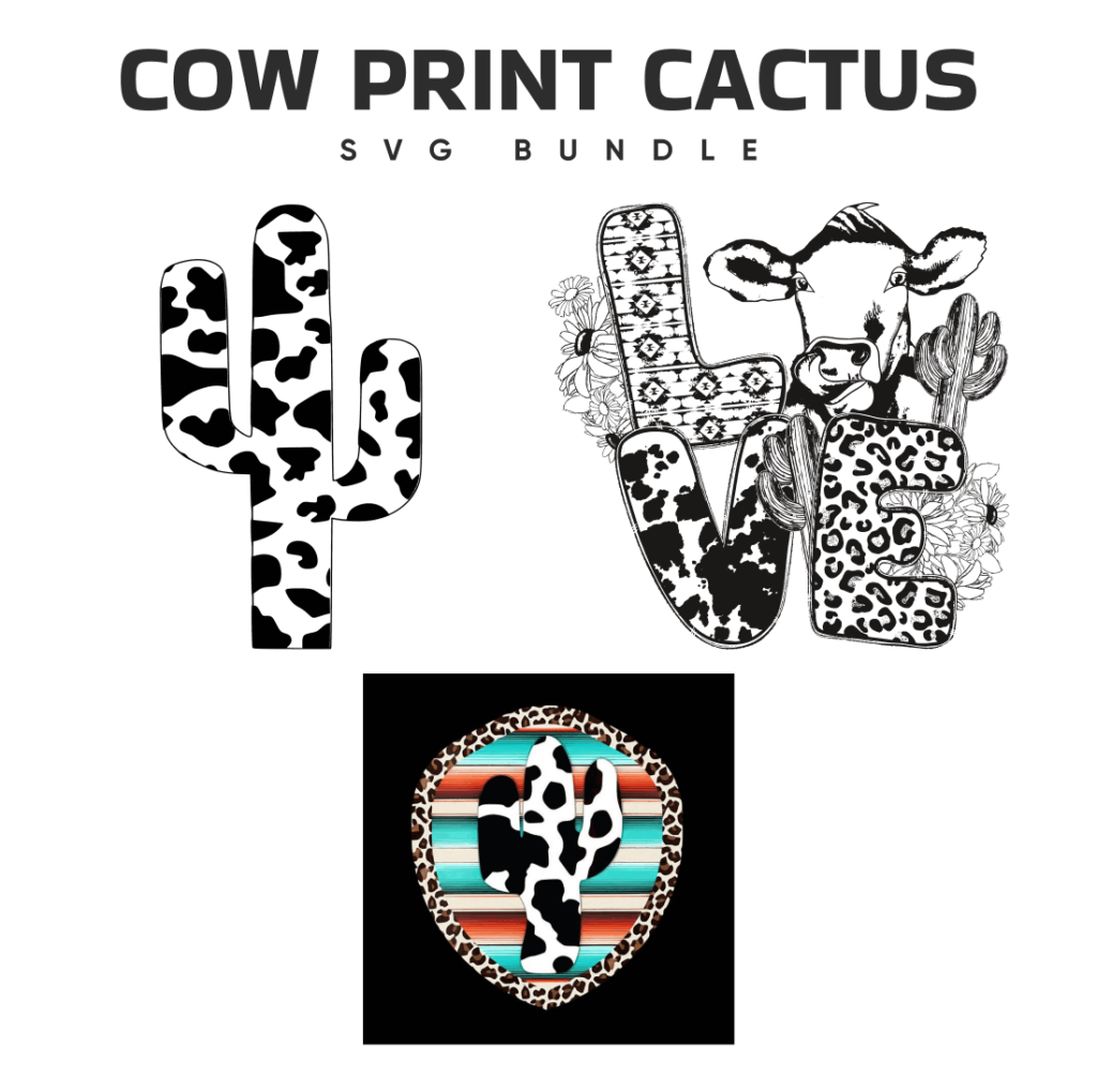 Cow Print Cactus SVG – MasterBundles