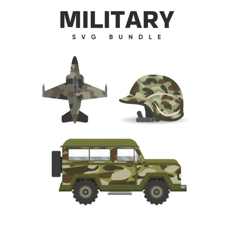 4 Military SVG Designs – MasterBundles