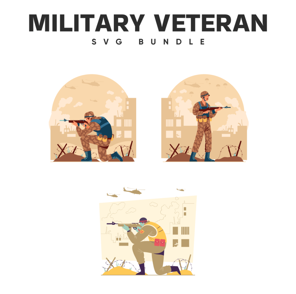 4 Military Veteran SVG Files – MasterBundles