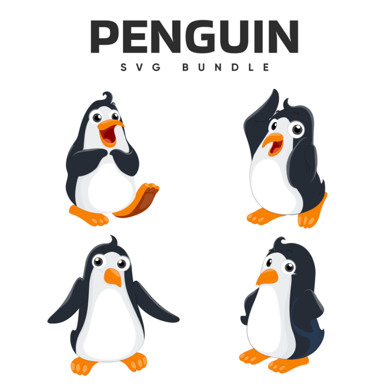 5 Penguin SVG Files – MasterBundles