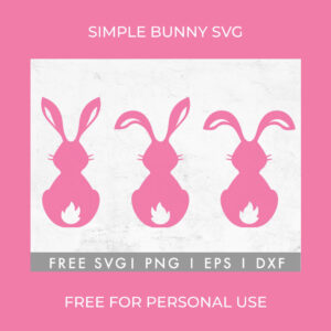 FREE Simple Bunny SVG – MasterBundles