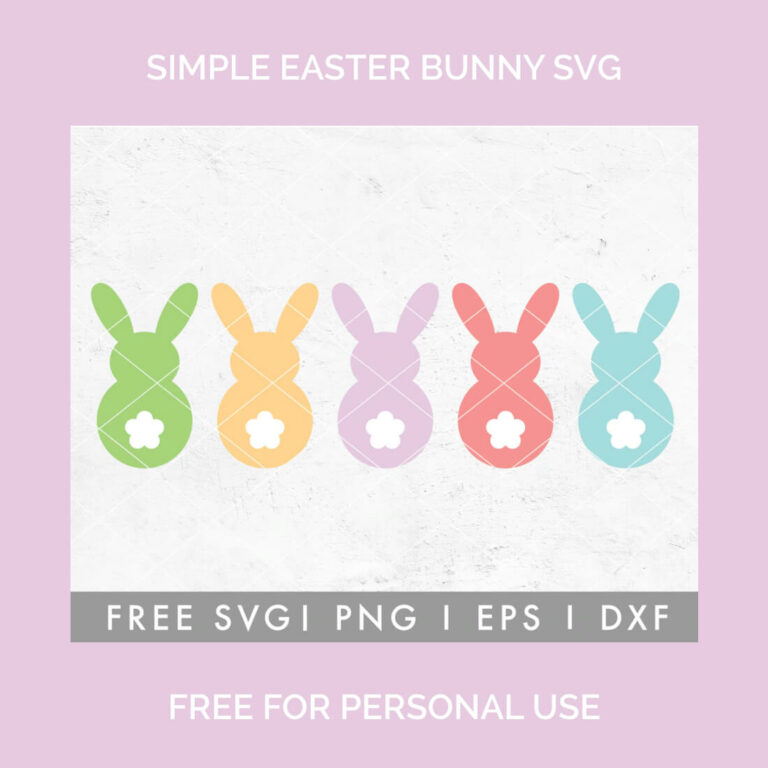 FREE Simple Easter Bunny SVG – MasterBundles