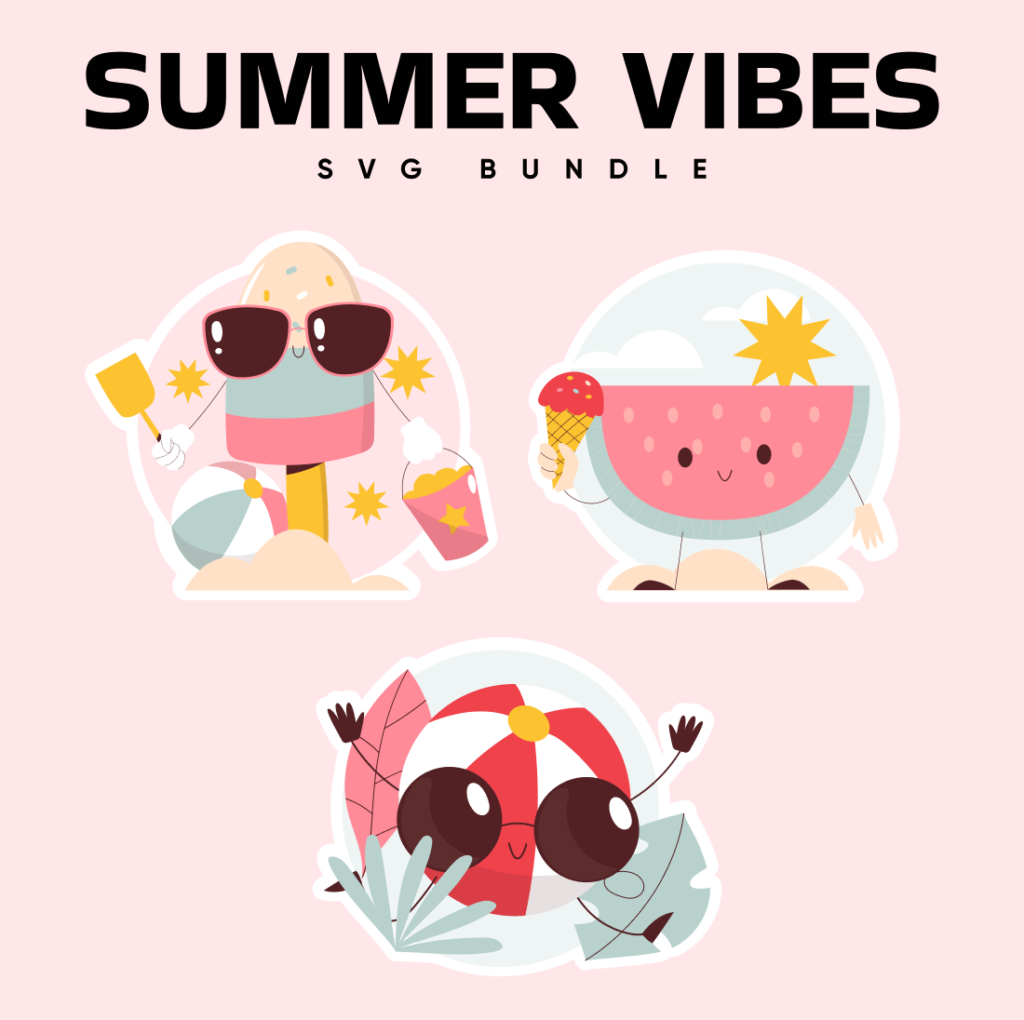 4 Summer Vibes SVG Designs – MasterBundles