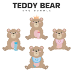 4 Free Teddy Bear SVG – MasterBundles
