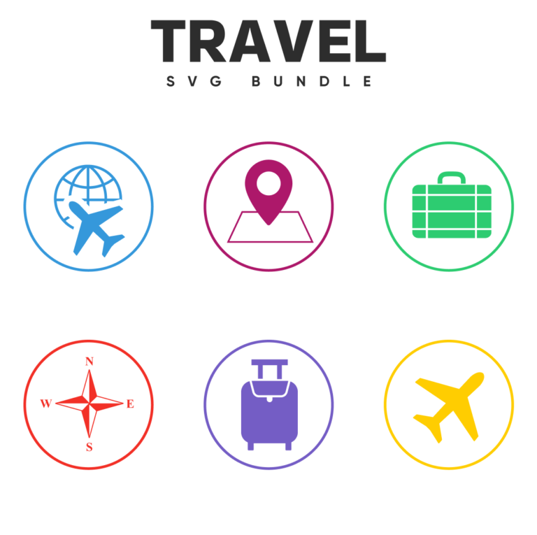 6 Travel SVG Files – MasterBundles