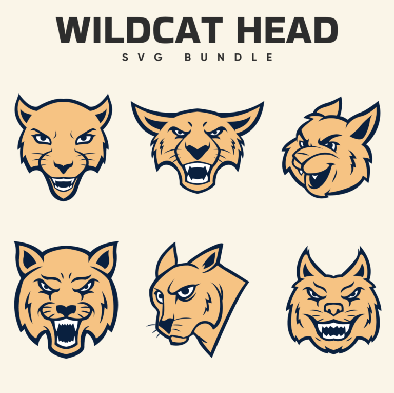 6 Wildcat Head SVG Files – MasterBundles
