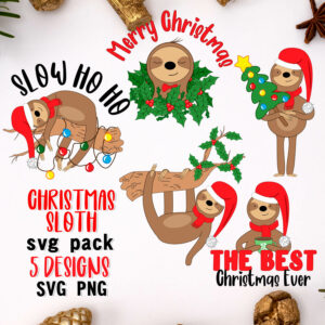 Sloth SVG Designs Bundle | Master Bundles