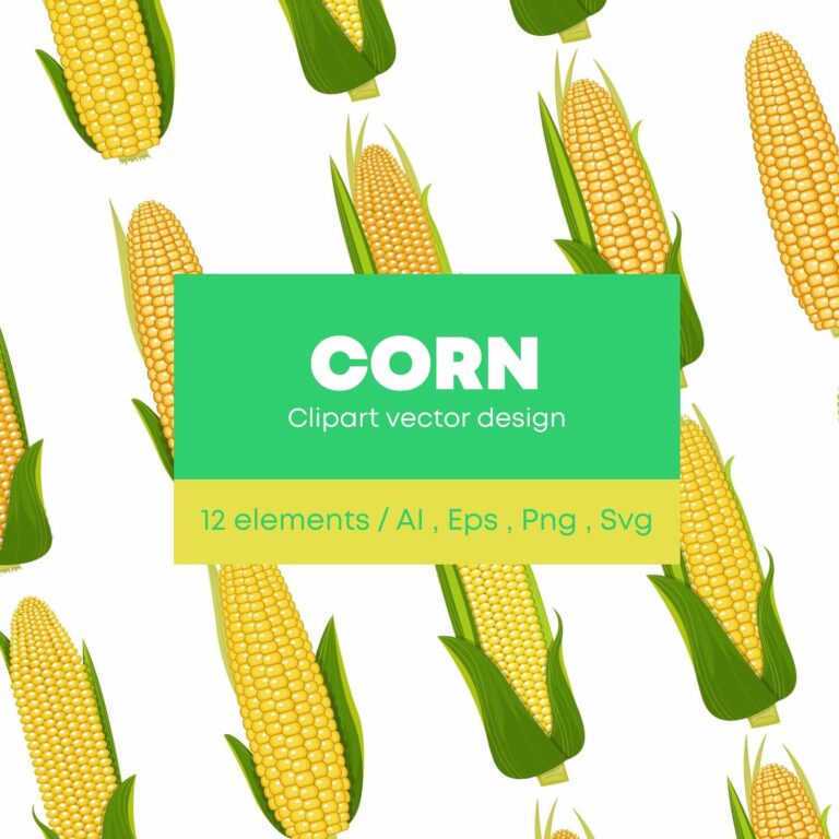 Vector Illustration - Realistic Corn – MasterBundles