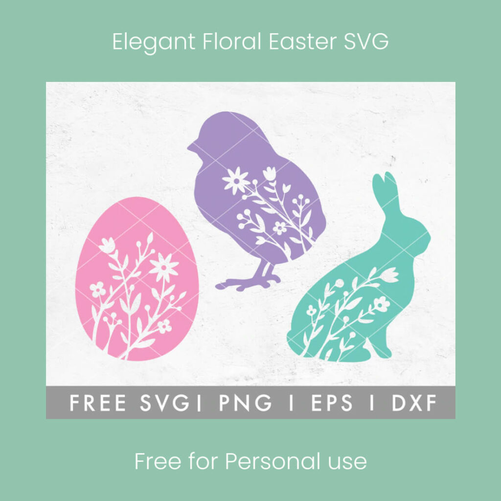 FREE Simple Easter Bunny SVG | MasterBundles