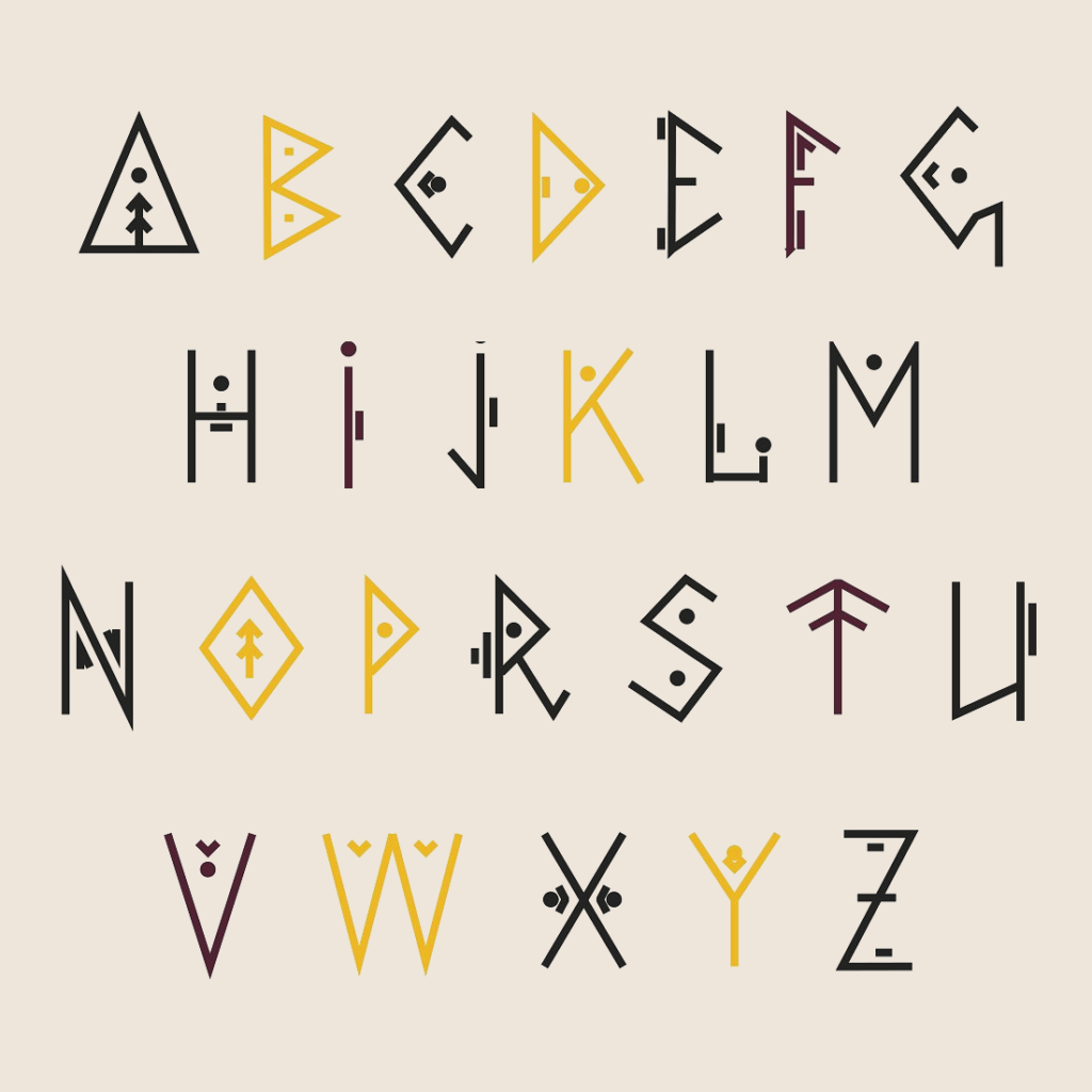 Vector Ethnic Font – MasterBundles