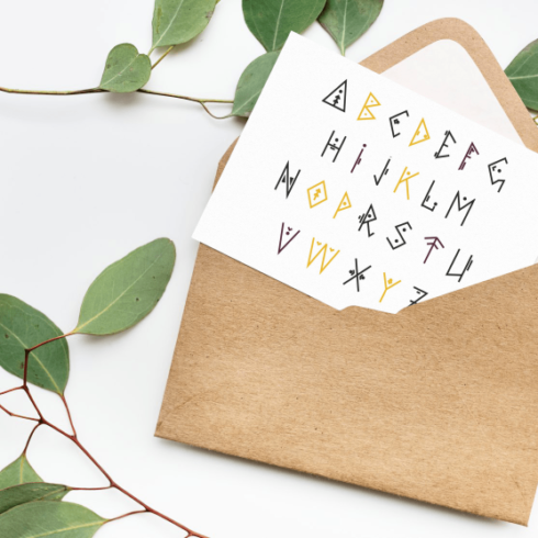 Vector Ethnic Font | MasterBundles