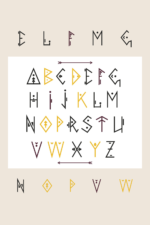Vector Ethnic Font – MasterBundles