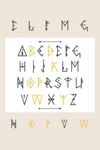 Vector Ethnic Font – MasterBundles