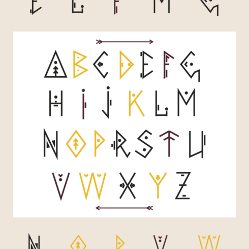 Vector Ethnic Font | MasterBundles