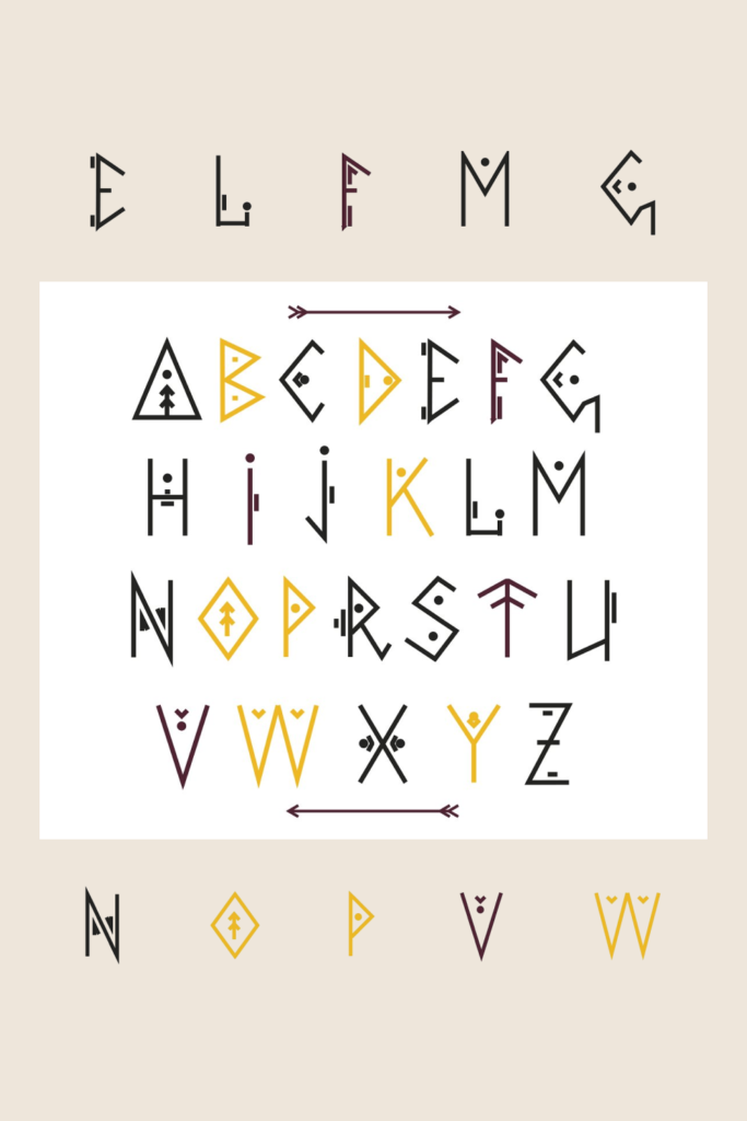 Vector Ethnic Font – MasterBundles