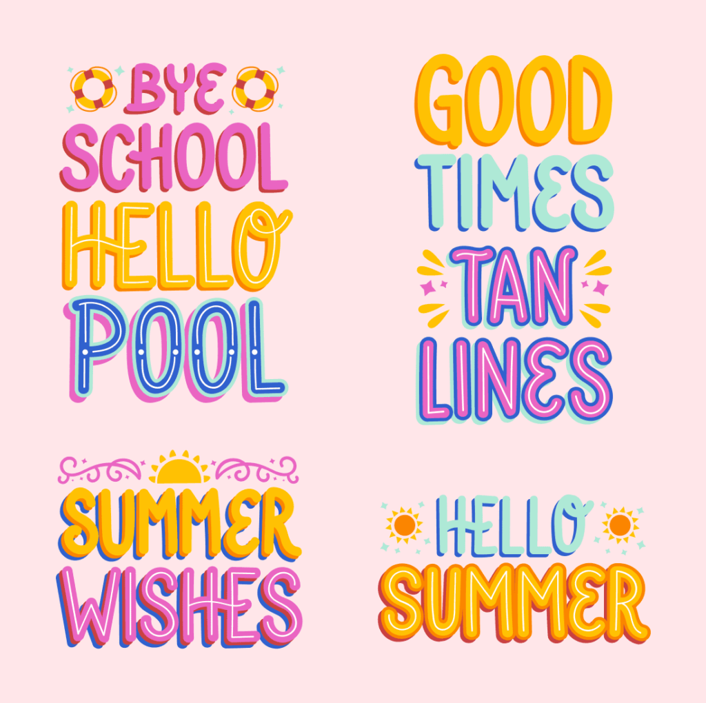 4 Summer Sayings SVG files – MasterBundles