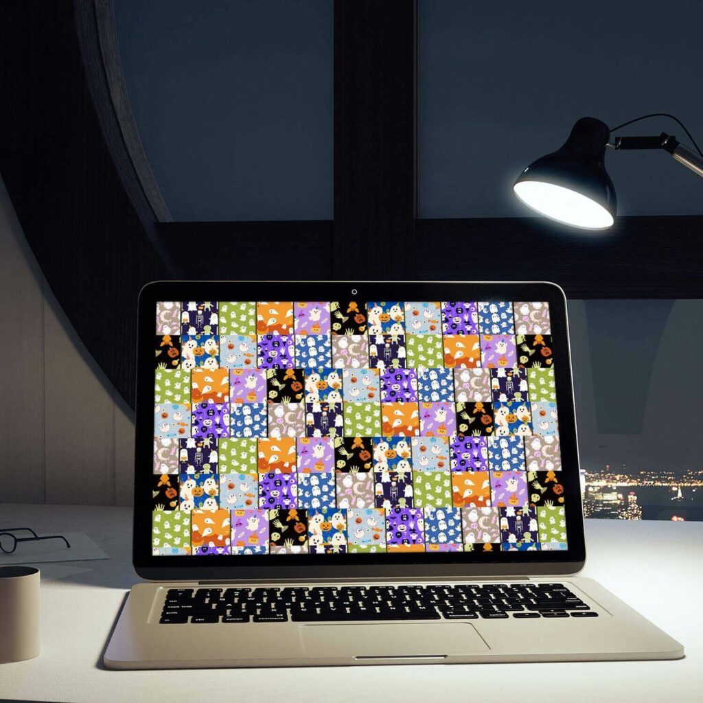 12 Cute Ghost Digital Paper Patterns KDP | Master Bundles