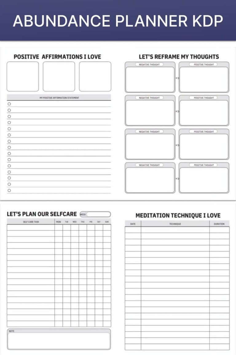 Abundance Planner KDP – MasterBundles