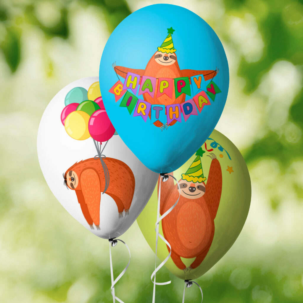 8 Birthday Sloth SVG Designs – MasterBundles