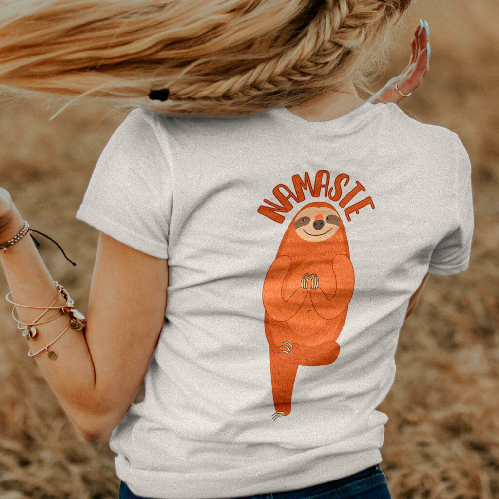 4 Namaste Sloth SVG Designs – MasterBundles