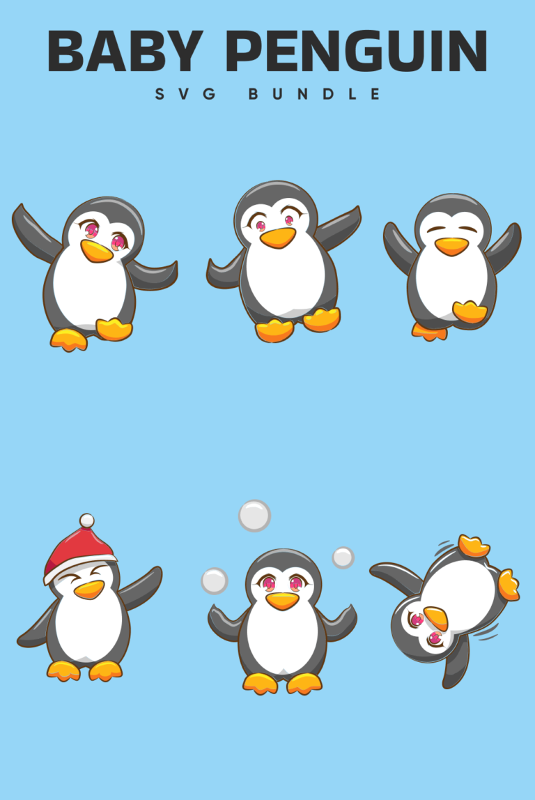 6 Baby Penguin SVG Designs – MasterBundles