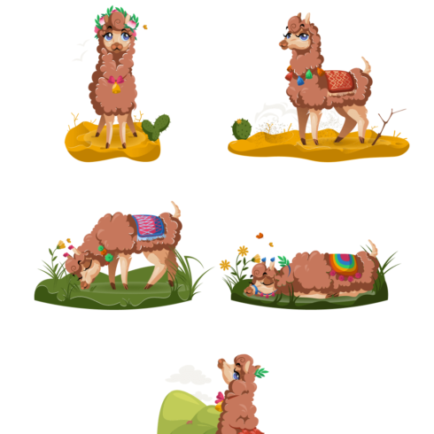 Girly Llama SVG Designs | Master Bundles