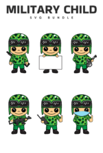 6 Military Child SVG Designs – MasterBundles