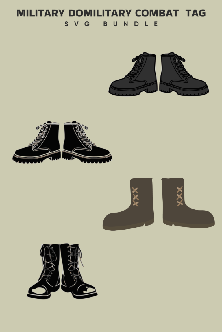 Military Combat Boots SVG Designs – MasterBundles