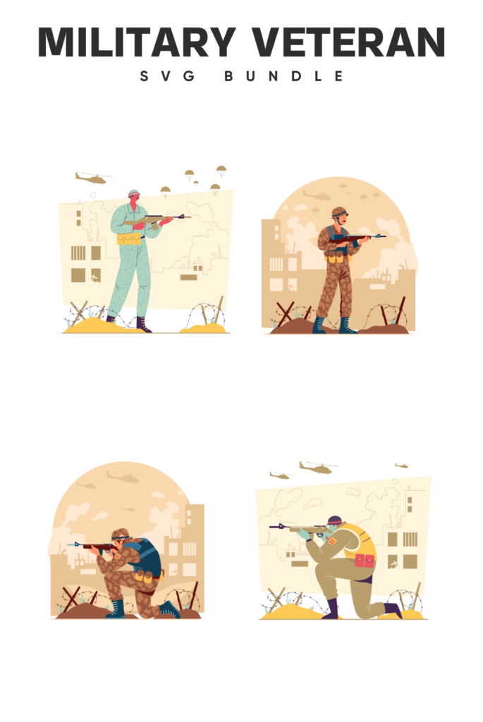 4 Military Veteran SVG Files – MasterBundles