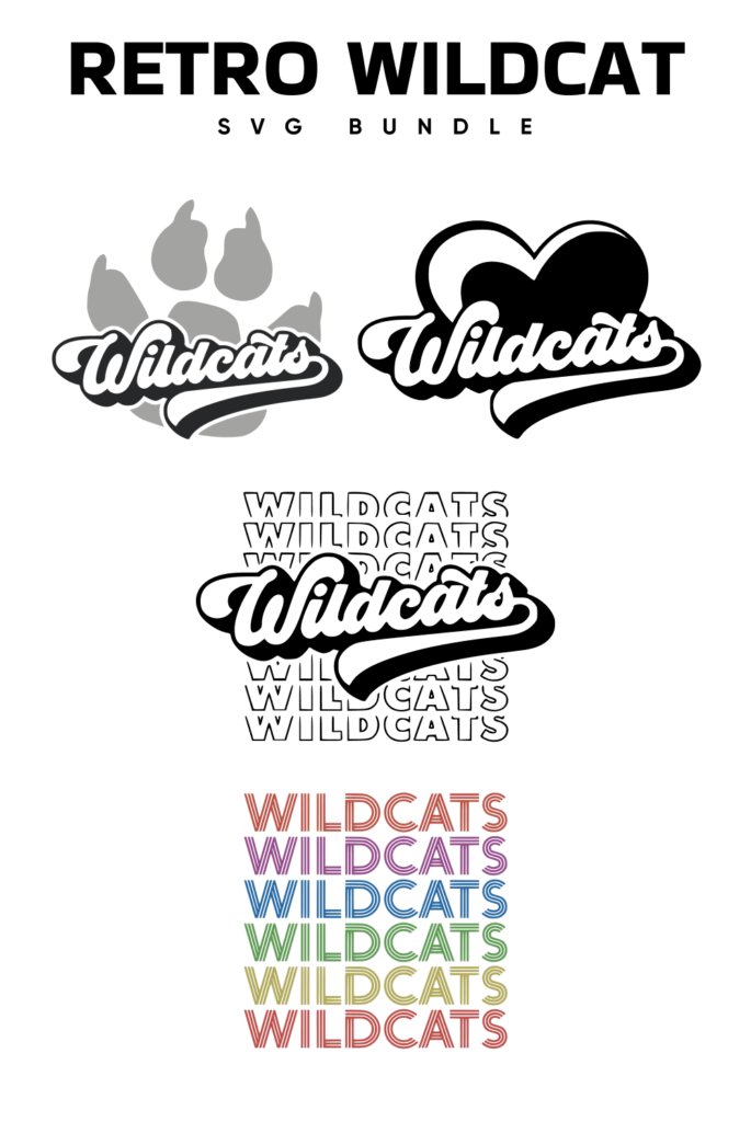 4 Retro Wildcat SVG Designs – MasterBundles