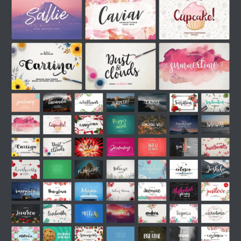 109 in 1 Best Handwritten Fonts Bundle | MasterBundles