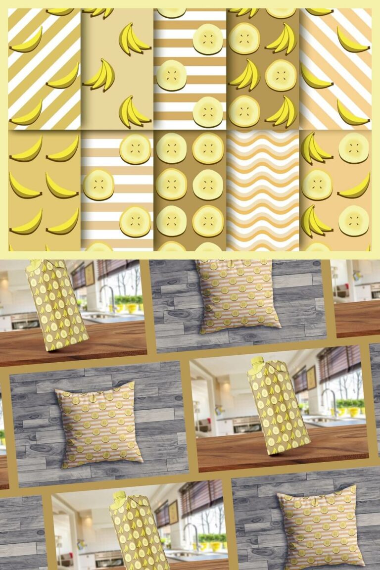 Banana Digital Patterns – MasterBundles