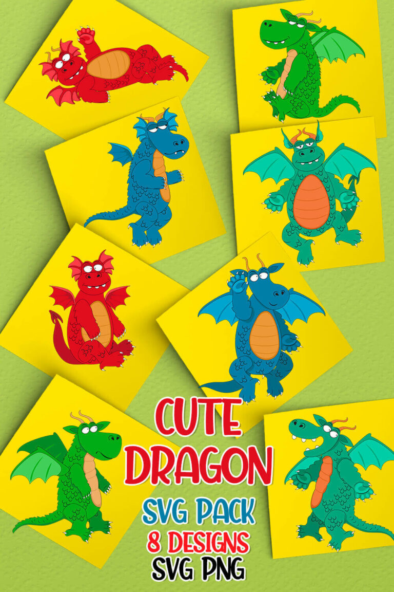 8 Cute Dragon SVG Files – MasterBundles
