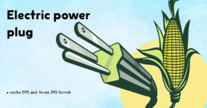 Electric Power Plug Coming Out of Corn – MasterBundles