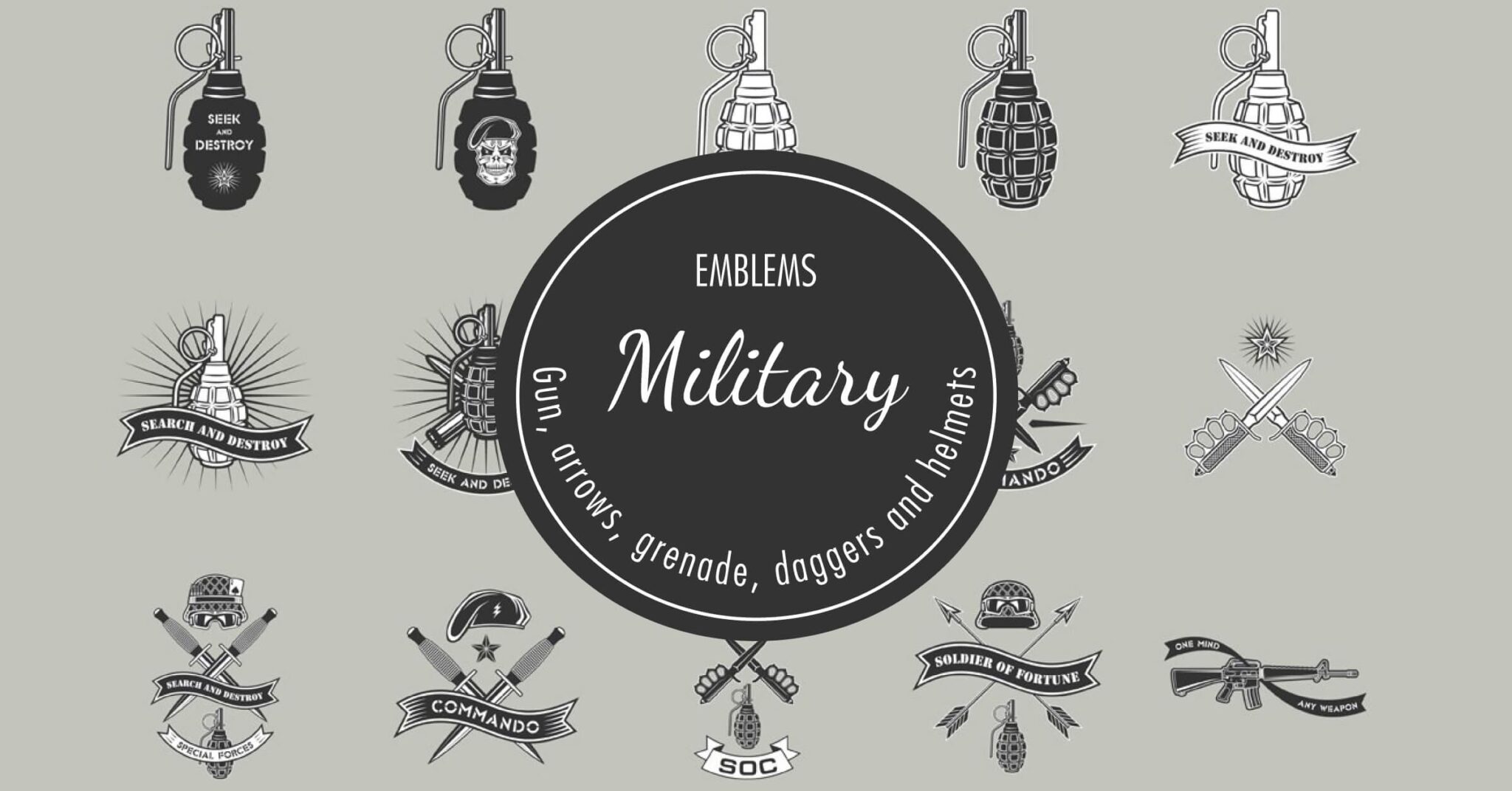 Military Emblems Set – MasterBundles