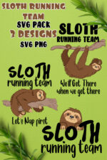 3 Sloth Running Team SVG – MasterBundles