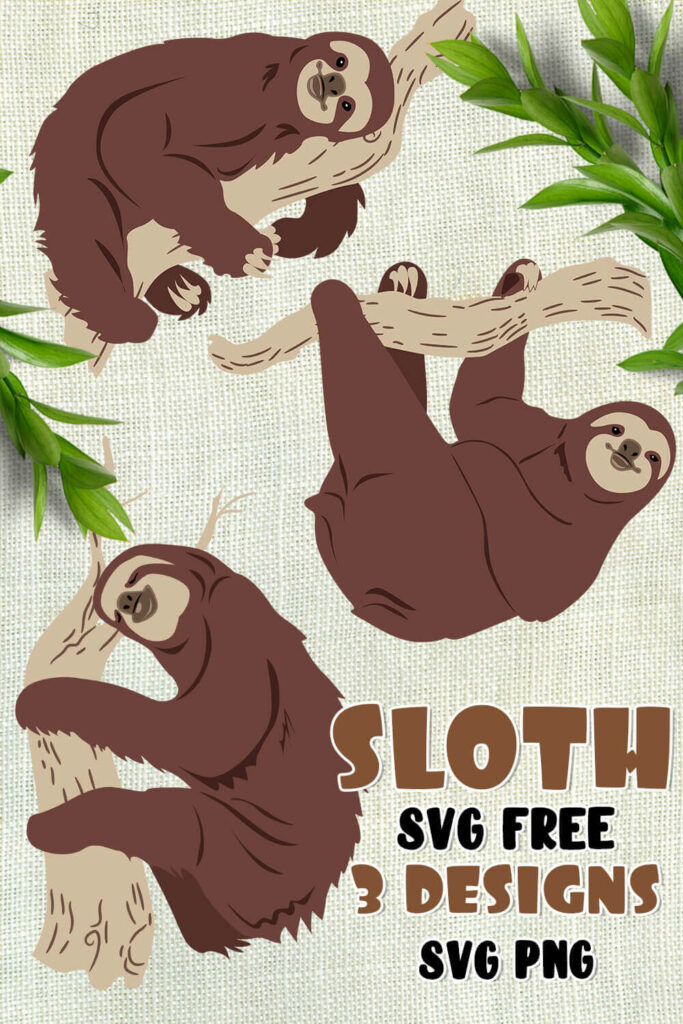 Sloth SVG Free – MasterBundles